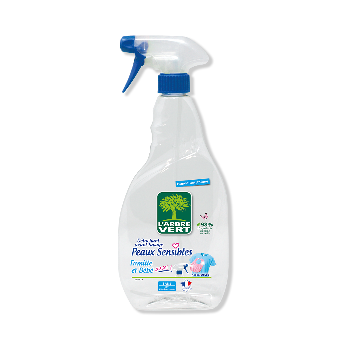 Spray détachant avant-lavage Peaux Sensibles 740 mL – L'Arbre Vert
